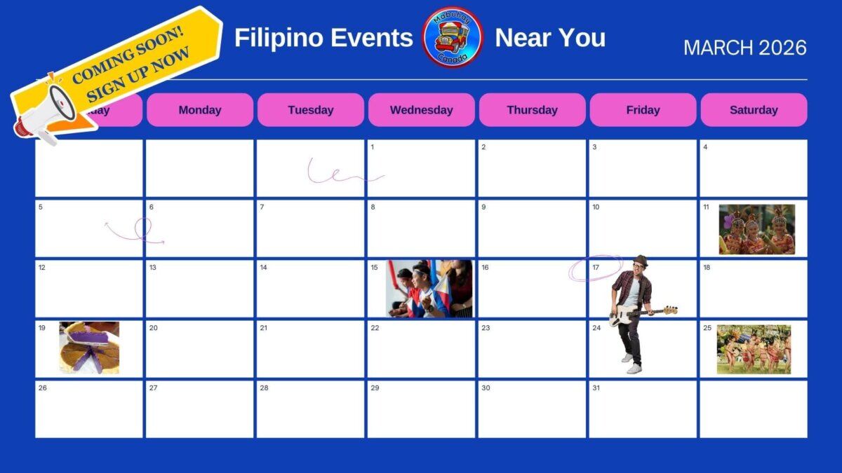 Filipino Community Events Calendar